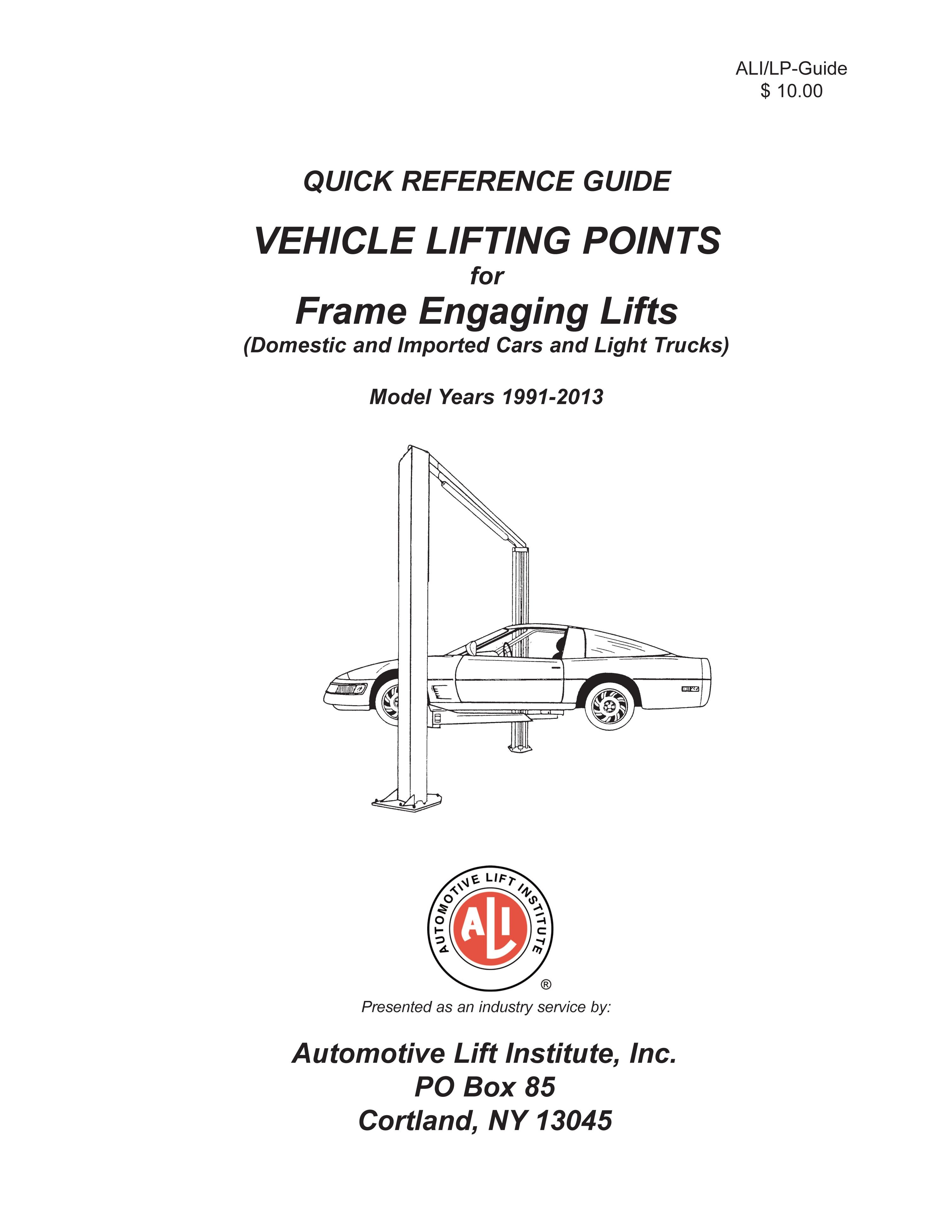 ALI releases new Vehicle Lifting Points guide | 2013-01-22 | Modern ...