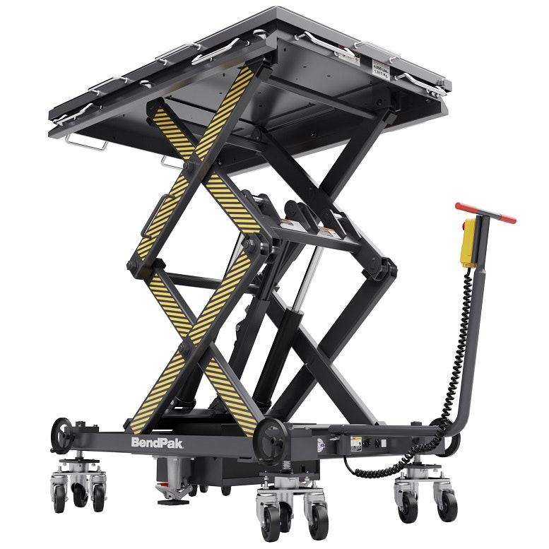 BendPak Improves EV Battery Scissor Lift | Modern Tire Dealer