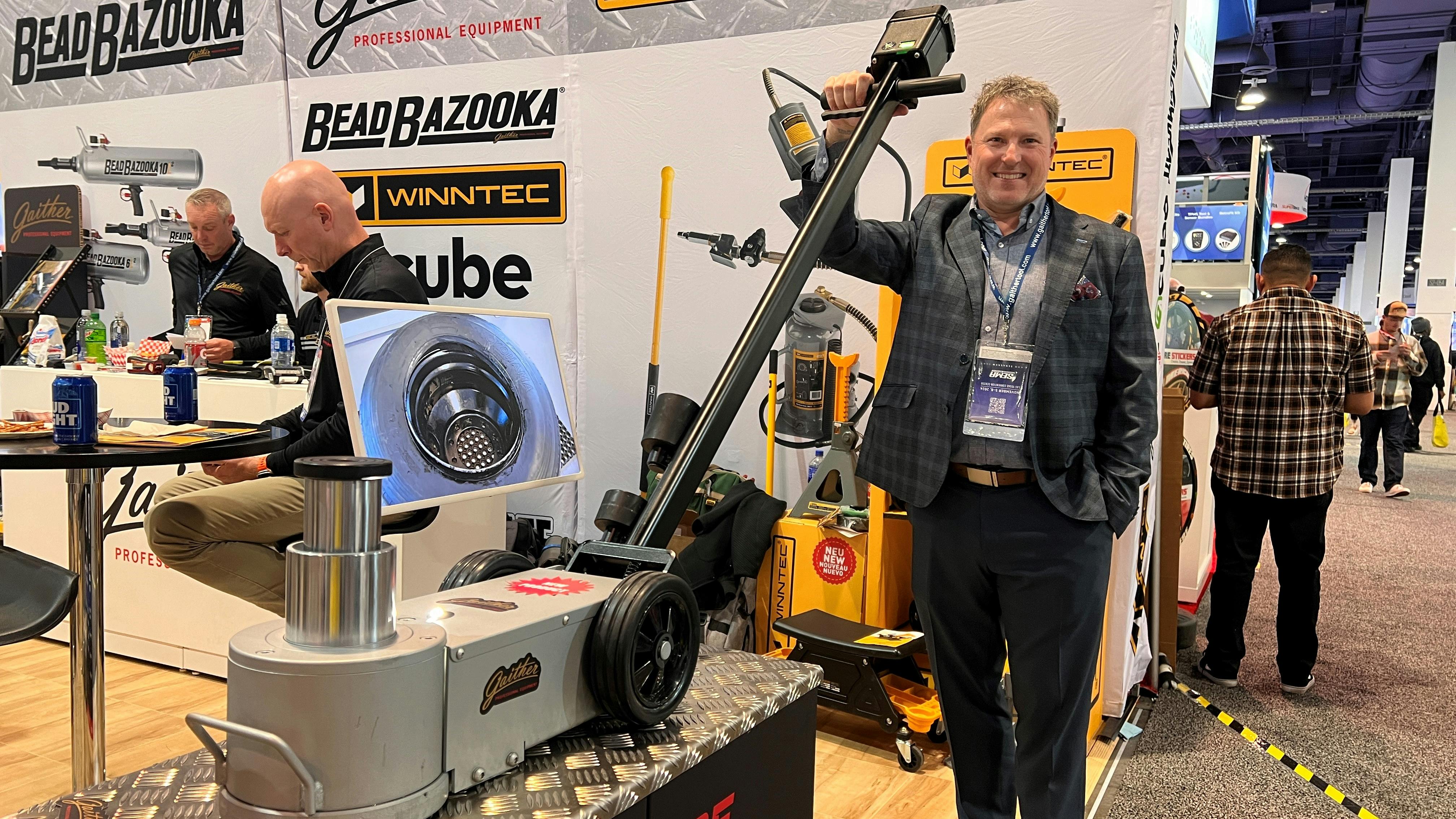 Gaither Tool Shows Off New Bead Bazooka and Lifting Tools | Modern Tire ...